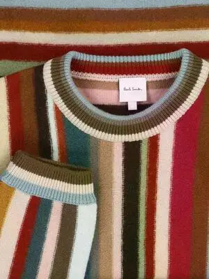 Paul Smith Boiled Merino Wool 'signature Stripe' Sweater
