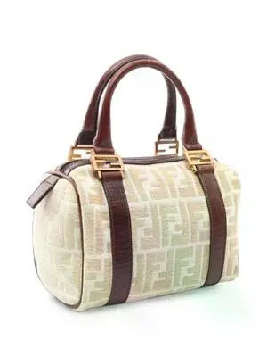 Fendi 2010s Mini Zucca Boston Tote Bag