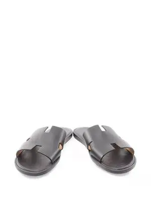 Hermès 2010s Izmir Slide Sandals - Black