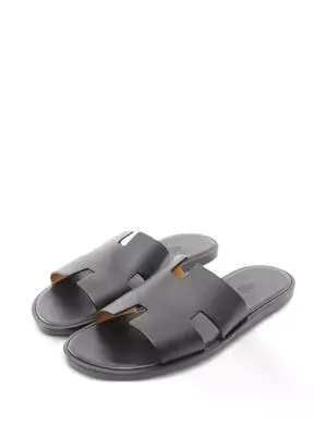 Hermès 2010s Izmir Slide Sandals - Black