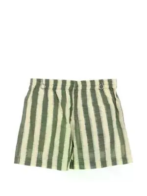 Dior 2010s Striped Shorts - Green