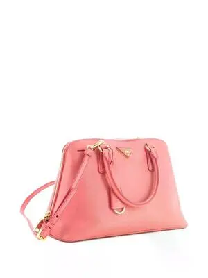 Prada Promenade Bag Saffiano Leather Medium Satchel - Pink