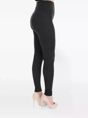 Dolce & Gabbana Ribbed-knit Leggings - Grey