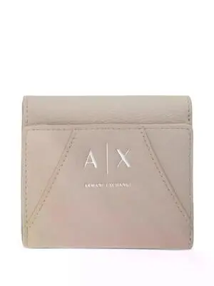 Armani Exchange Logo-plaque Trifold Wallet - Neutrals