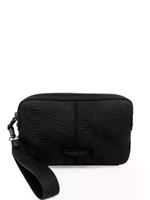 THE BRIDGE Pebbled Leather Clutch Bag - Black