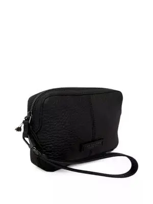 THE BRIDGE Pebbled Leather Clutch Bag