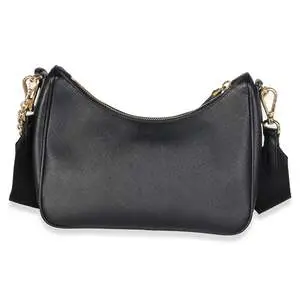 Prada Saffiano Re-edition 2005 Shoulder Bag - Black