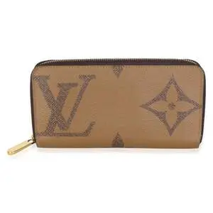 LOUIS VUITTON Reverse Monogram Giant Zippy Wallet - Brown