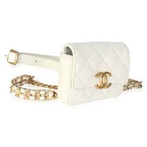 Chanel Caviar Quilted Melody Chain Belt Bag