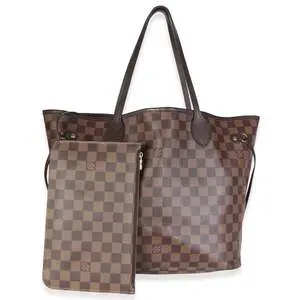 LOUIS VUITTON Damier Ebene Canvas Neverfull Mm - Brown