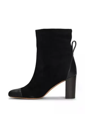 ODISSI Panelled Leather Ankle Boots