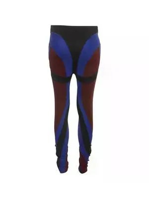Thierry Mugler X H&m Spiral-panelled Jersey Leggings