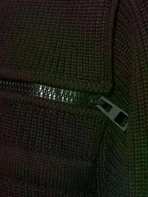 Loewe Zip-detail Ribbed-knit Sweater