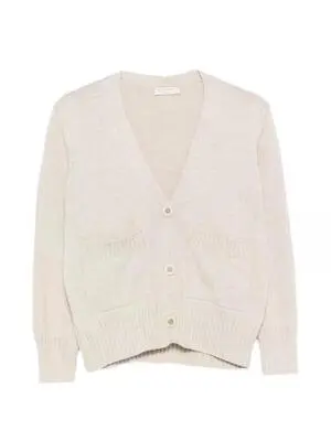 INTRECCI V-neck Patch-pocket Cardigan