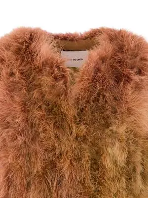 YVES SALOMON Feather-down Sleeveless Gilet - Brown