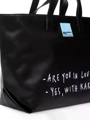 Karl Lagerfeld Pietro Terzini Logo-patch Tote Bag
