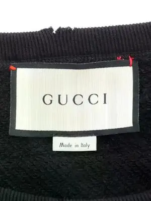 Gucci 2010s Embroidered Logo-print Sweatshirt