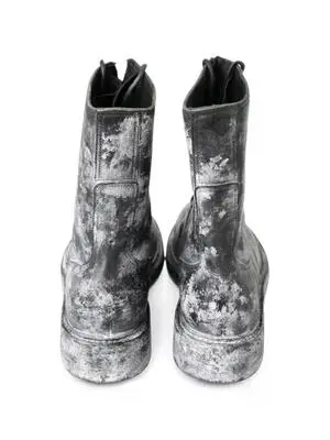 Dolce & Gabbana Distressed-leather Boots