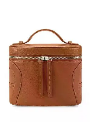 AIGNER Small Deborah Grained-leather Tote Bag - Brown