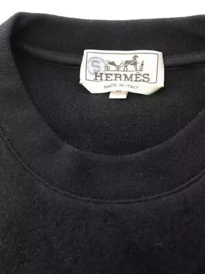 Hermès 2010s Leather-trim Sweatshirt