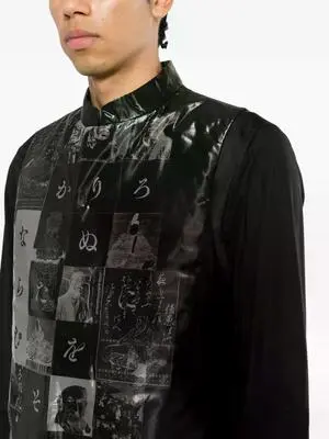 Yohji Yamamoto Katakana Print Gilet