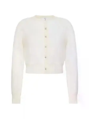 Adam Lippes Cruz Crystal-embellished Cardigan - Neutrals
