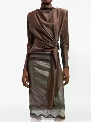 16Arlington Hedda Sequin-embellished Midi Skirt