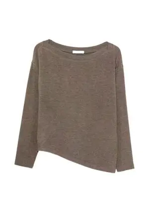 ELEH Boat-neck Sweater - Brown
