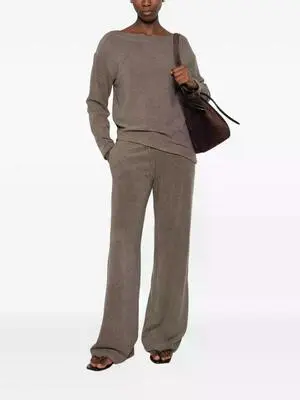 ELEH Boat-neck Sweater - Brown