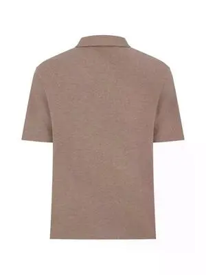 MEGUSTA Wool-blend Zip-up Polo Shirt - Neutrals