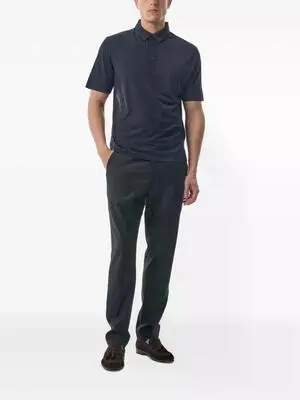 MEGUSTA Aurea Merino Polo Shirt - Blue
