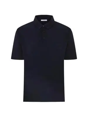 MEGUSTA Aurea Merino Polo Shirt - Blue