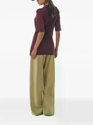 MEGUSTA Oversized Knot-detail Polo Shirt
