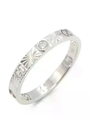 Gucci 2010s Icon Heart Ring - Silver