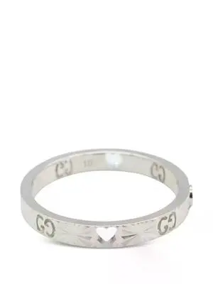 Gucci 2010s Icon Heart Ring - Silver