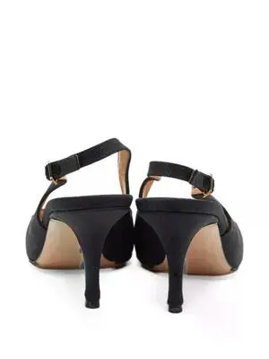 GIANVITO ROSSI Ribbon Slingback Pumps