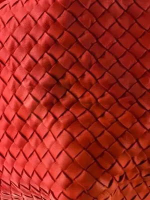 Bottega Veneta A-shape Intrecciato Nappa Large Tote Bag - Red