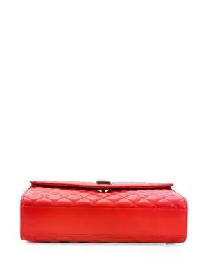 Saint Laurent Classic Monogram Envelope Satchel Mixed Matelasse Leather Medium Shoulder Bag