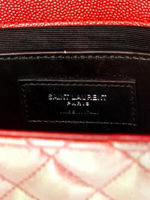 Saint Laurent Classic Monogram Envelope Satchel Mixed Matelasse Leather Medium Shoulder Bag