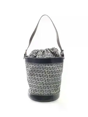 Fendi 2000s Zucchino Bucket Bag - Blue