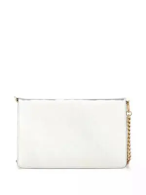 Prada Triangle Logo Plaque Envelope Chain Shoulder Bag Saffiano Leather Crossbody Bag