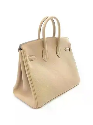 Hermès 2023 25 Birkin Leather Handbag - Neutrals