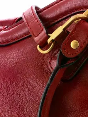 Gucci Re Top Handle Bag Leather Medium Satchel