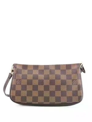 LOUIS VUITTON Navona Pochette Accessoires Damier Clutch Bag - Brown