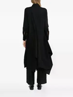 Yohji Yamamoto Cotton Broad Draped Shirt Dress