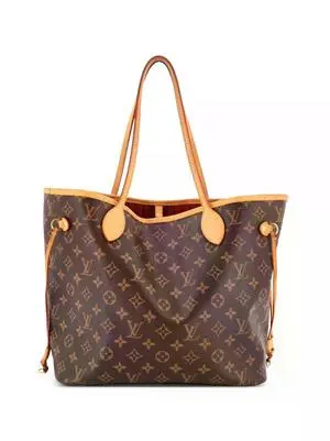 LOUIS VUITTON Neverfull Nm Monogram Canvas Mm Tote Bag - Brown