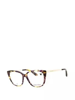 Calvin Klein Tortoiseshell-effect Cat-eye Glasses