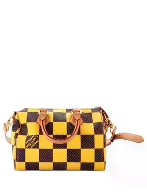 LOUIS VUITTON Speedy Bandouliere Bag Damier Pop 25 Satchel - Yellow