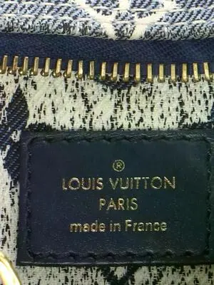 LOUIS VUITTON Loop Handbag Monogram Jacquard Denim Hobo Bag - Blue