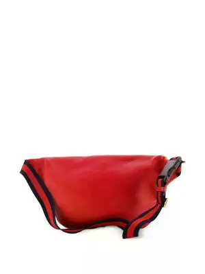 Gucci Logo Printed Leather Medium Belt Bag - Red